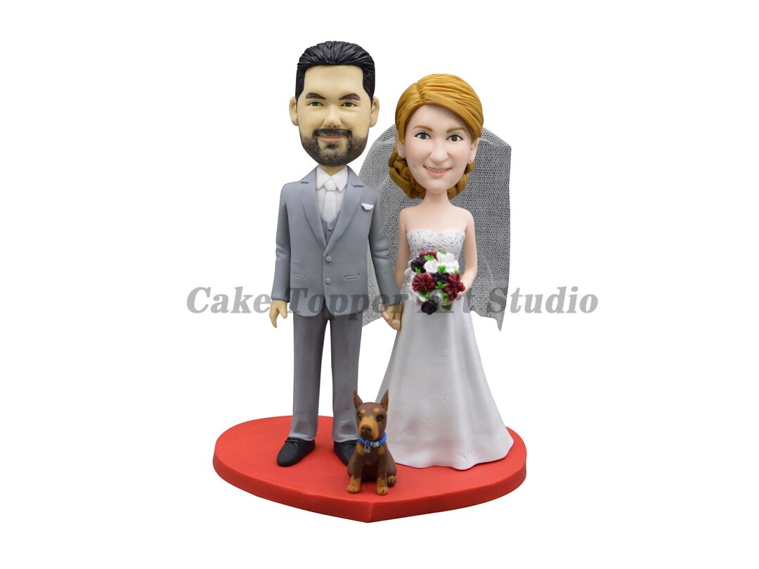 Wedding Cake Topper, Personalized Cake Topper, Bride and Groom Cake ...