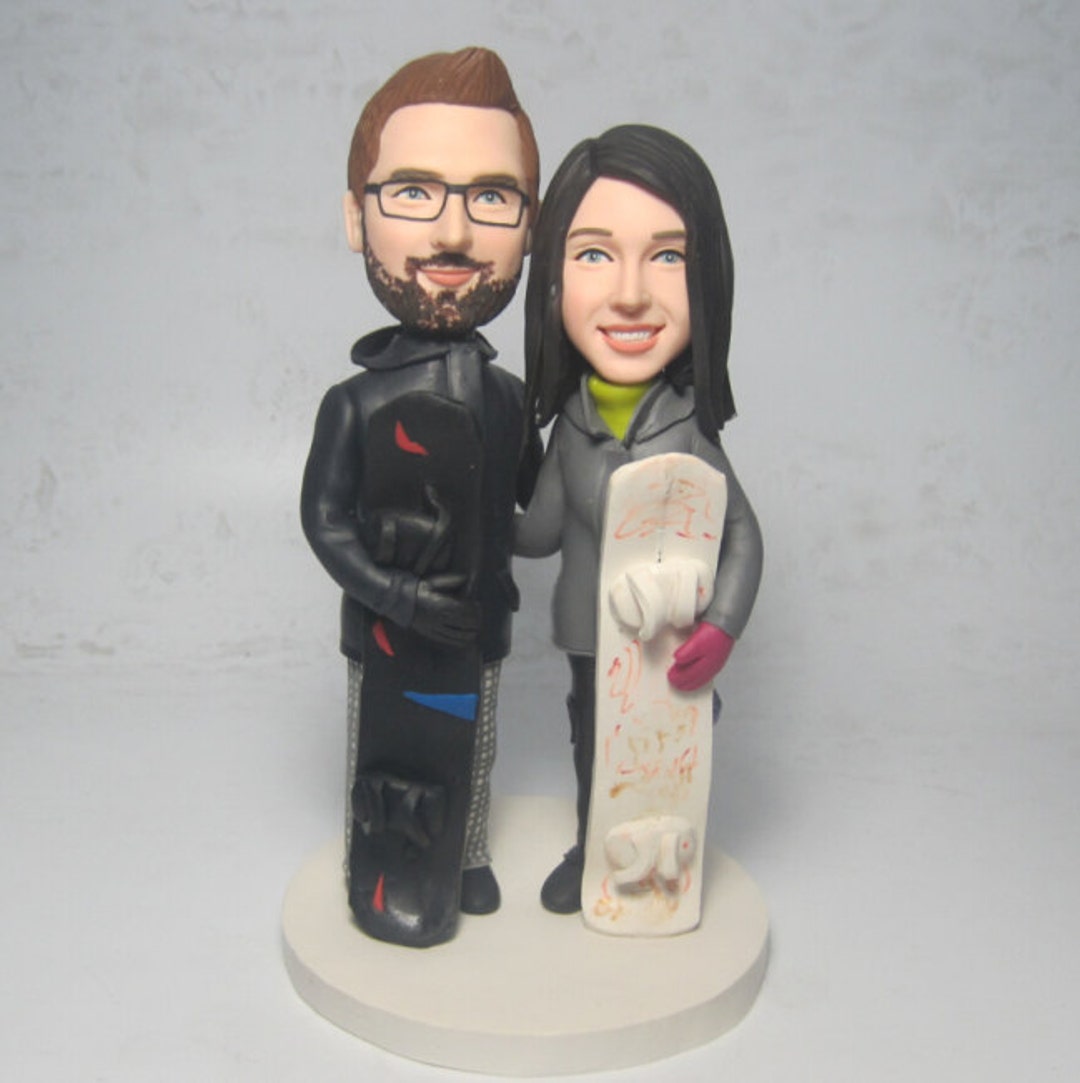 Custom Wedding Cake Topper/bobble Heads Funny Cartoon Figure - Etsy