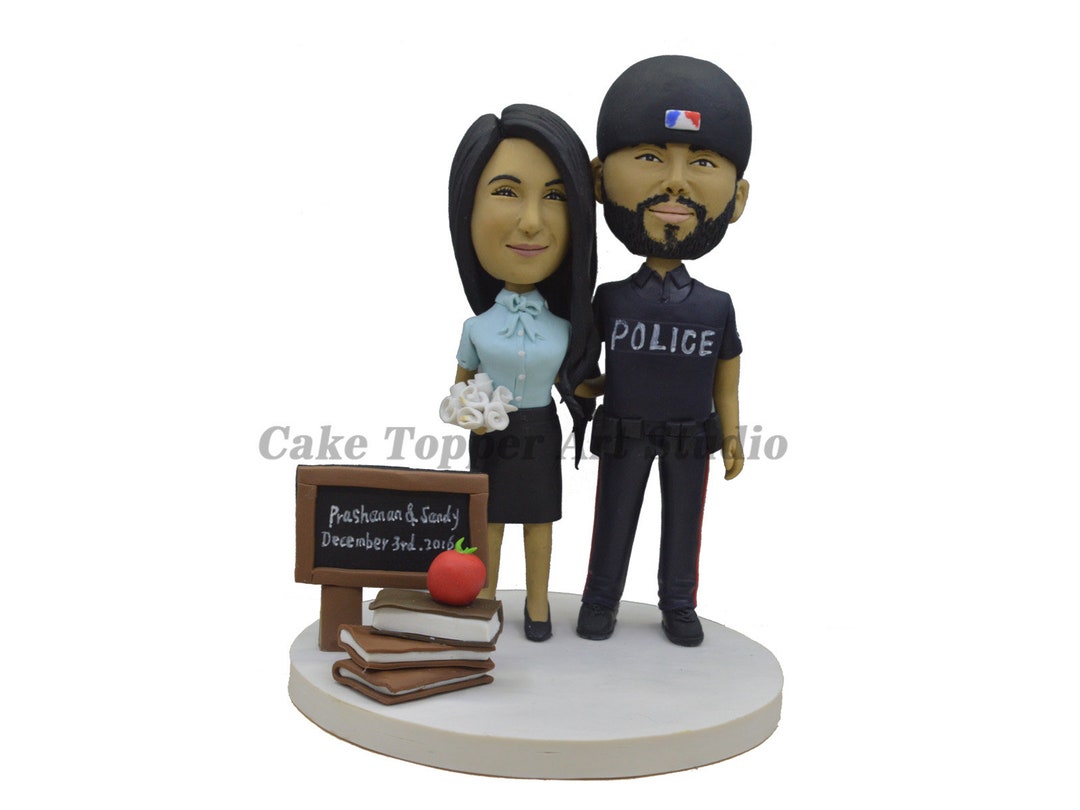 Wedding Cake Topper, Personalized Cake Topper, Bobblehead Cake Topper ...