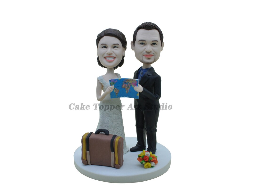 Wedding Cake Topper Personalized Cake Topper Bride and Groom - Etsy