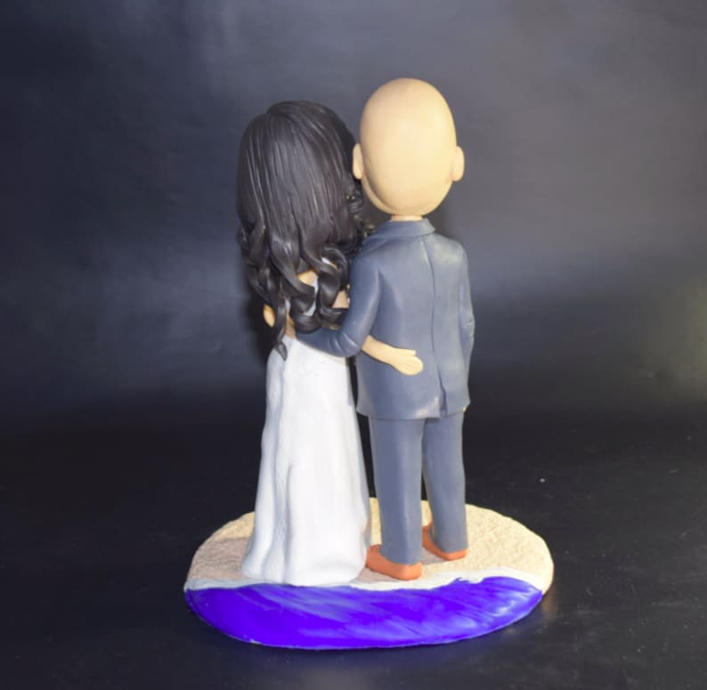 Unique Wedding Cake Topper & Personalized Beach Wedding - Etsy