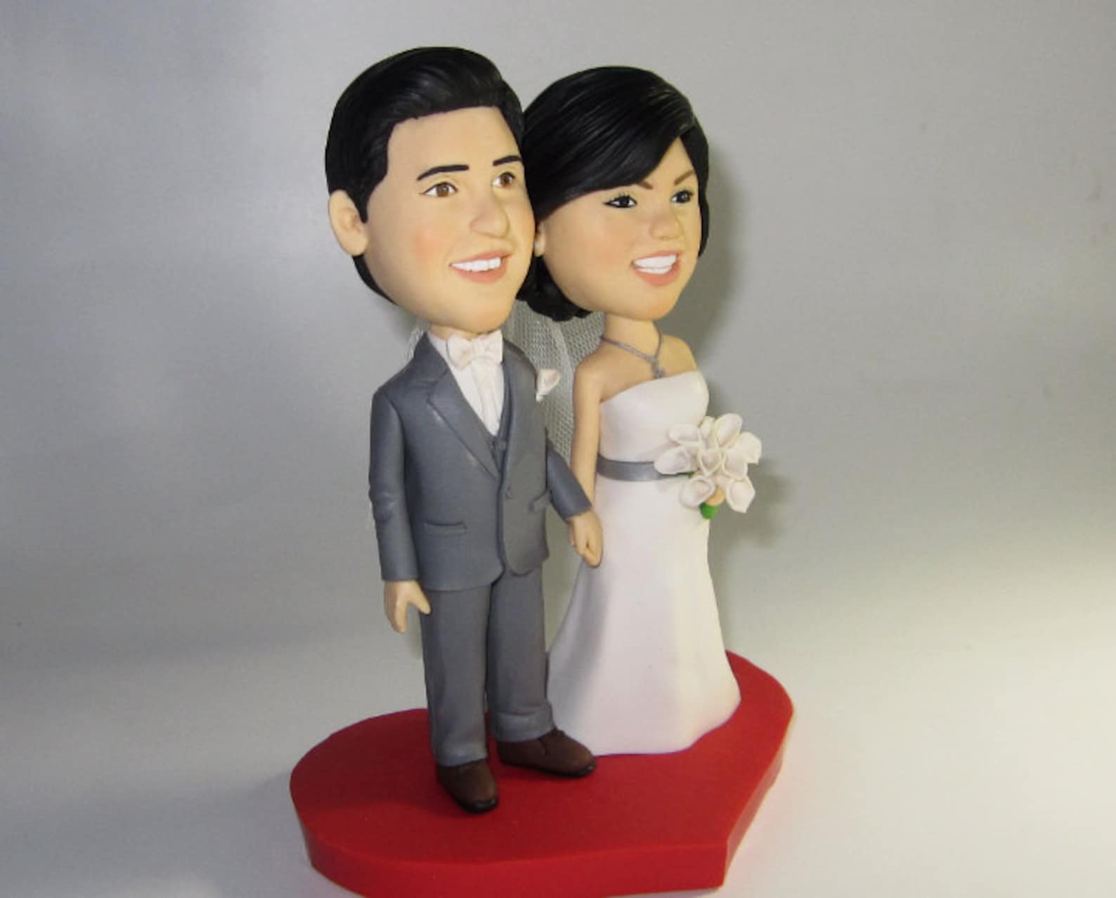 Unique Wedding Cake Topper Personalized Customm Polymer Clay | Etsy