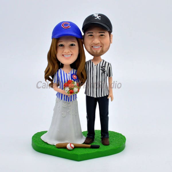 Chicago Cubs Wedding Cake Topper - Etsy