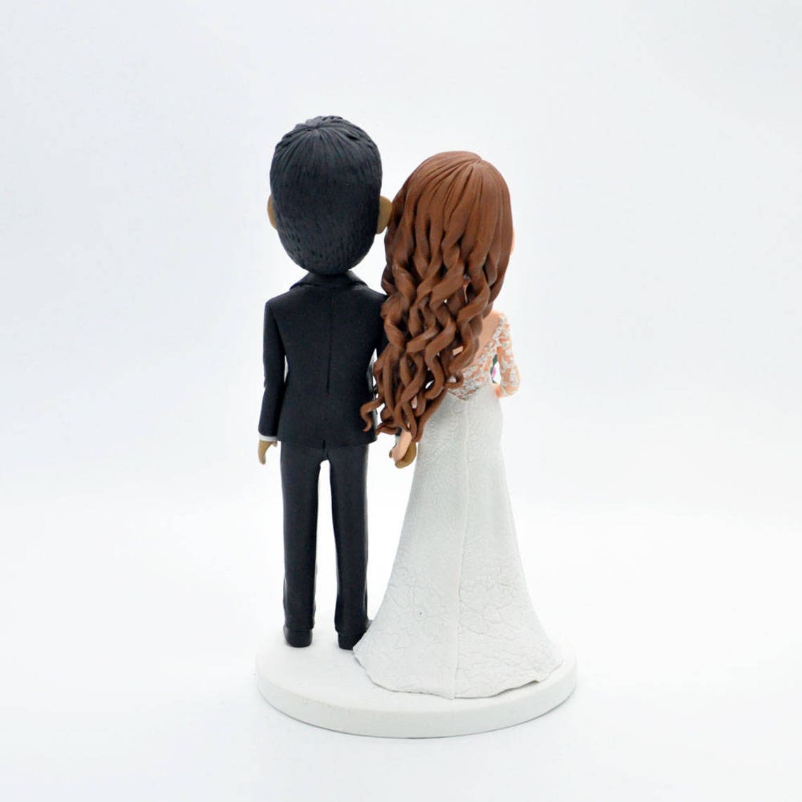 Customization Unique Wedding Cake Topper Bride and Groom Cake | Etsy