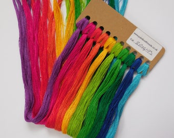 Shimmering Spectrums Silk Embroidery Thread Box - Hand-dyed, Fine ...