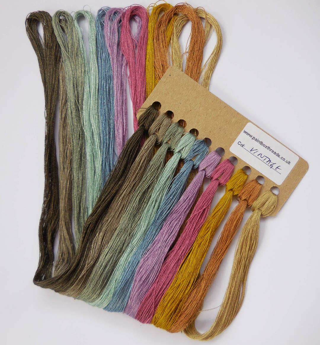 Hand Dyed Silk Embroidery Thread - Fine Weight (vintage - 10 Colour ...