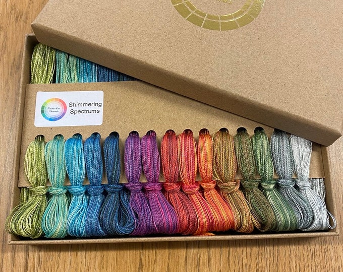 Shimmering Spectrums Silk Embroidery Thread Box - Hand-dyed, Fine ...