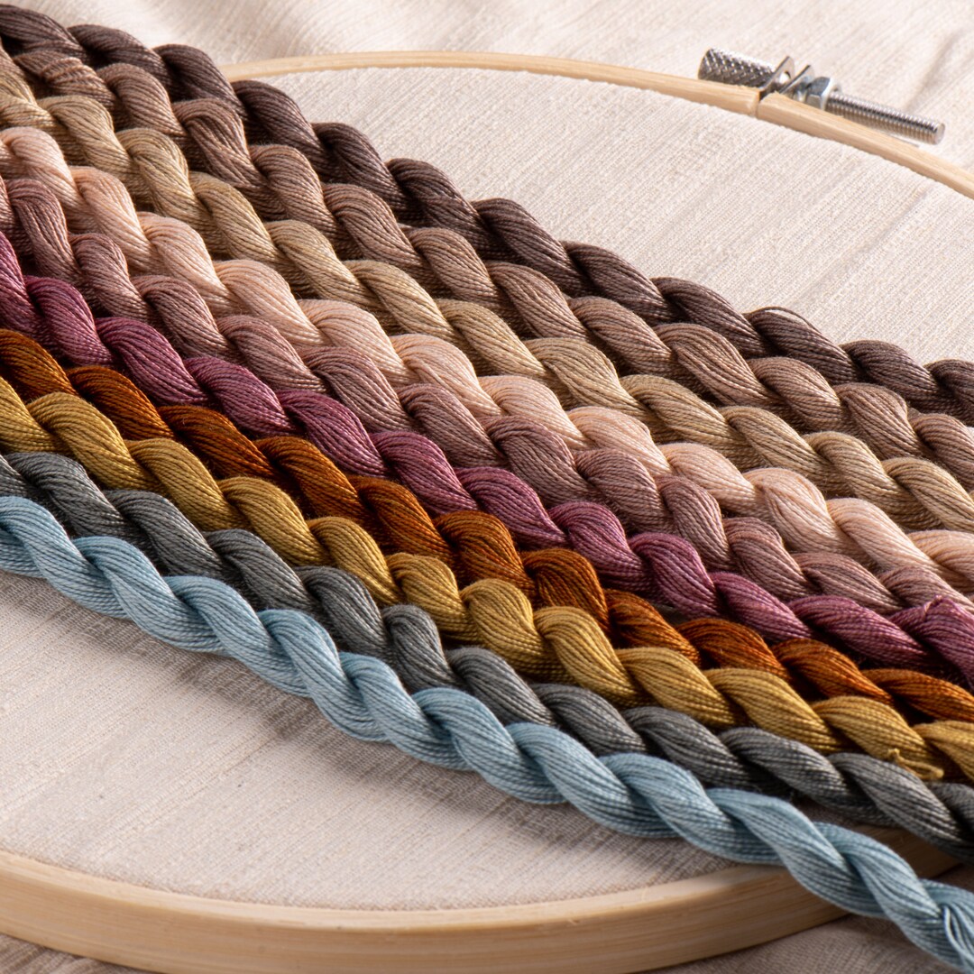 Hand Dyed Embroidery Thread Pack (10 Pack) - Vintage Collection - Etsy