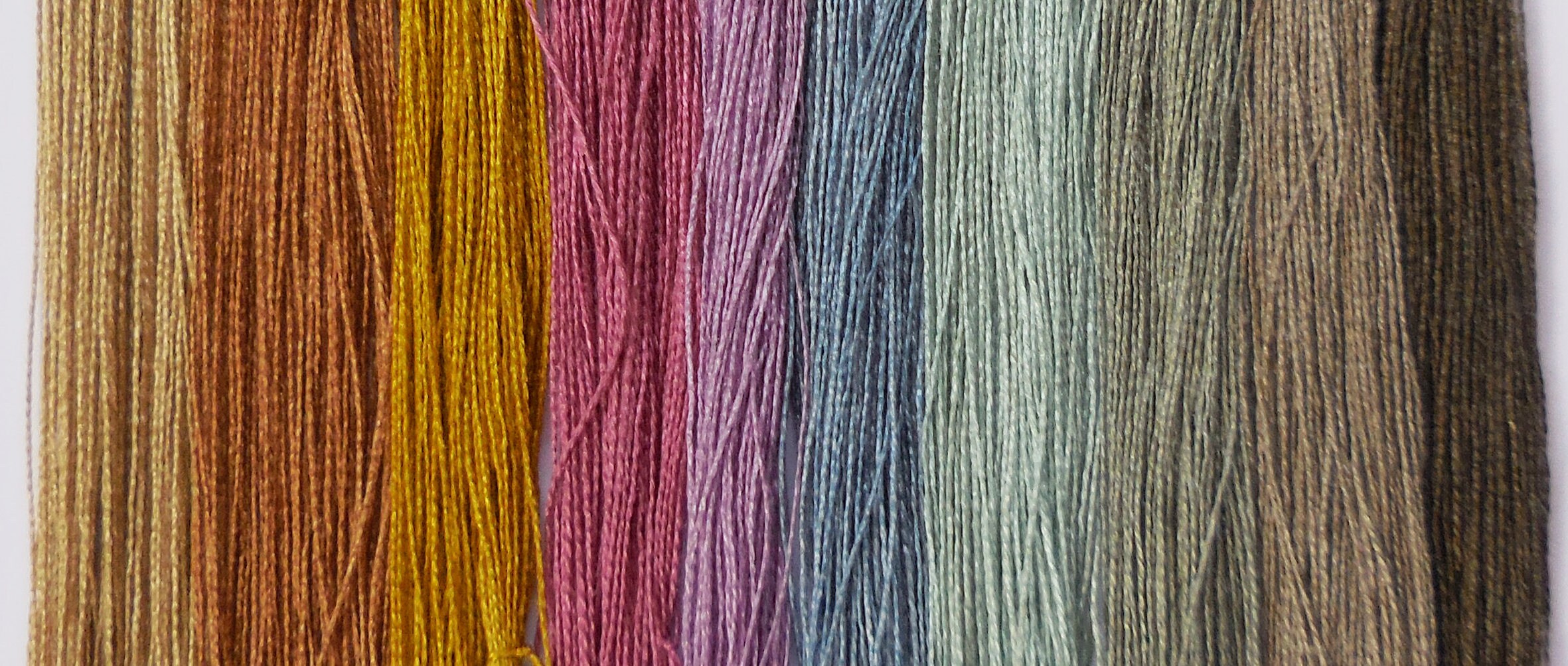 Hand Dyed Silk Embroidery Thread Fine Weight vintage 10 | Etsy