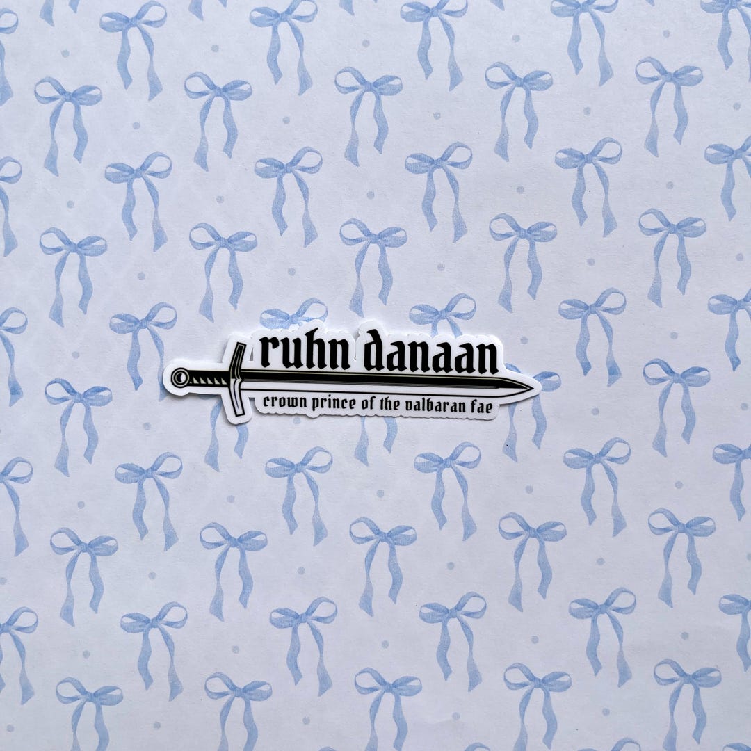 Ruhn Danaan Vinyl Sticker - Crescent City Booktok Fan Art - Etsy