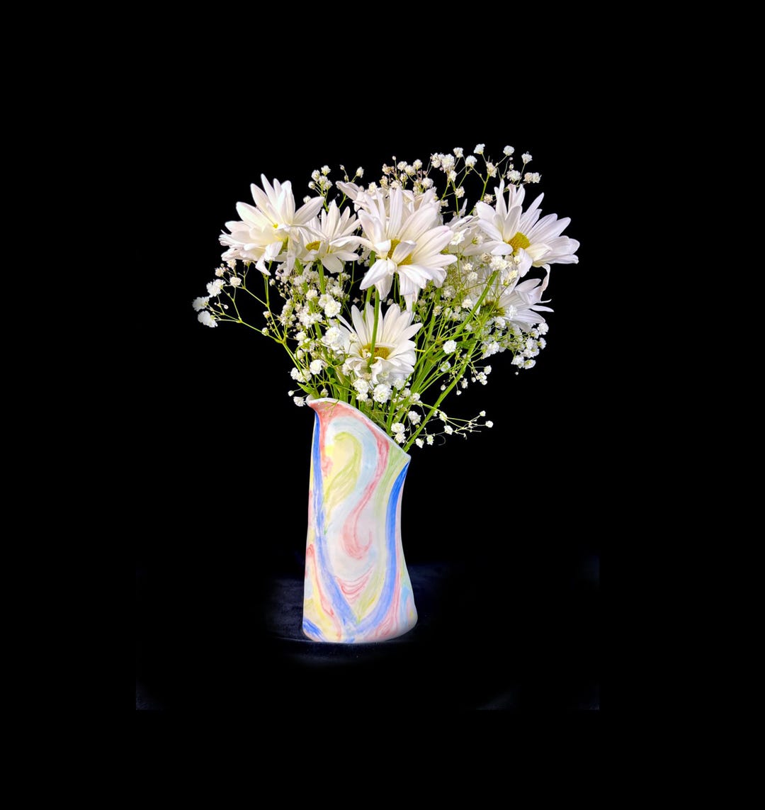 Handmade stoneware Calla Lily Pottery Vase or Pitcher - Etsy