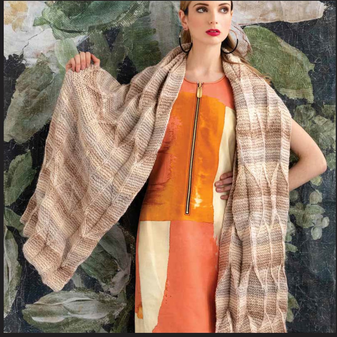 NORO Silk Garden Knit Kit "origami Shawl" Knit Kit Includes 9 Skeins of ...