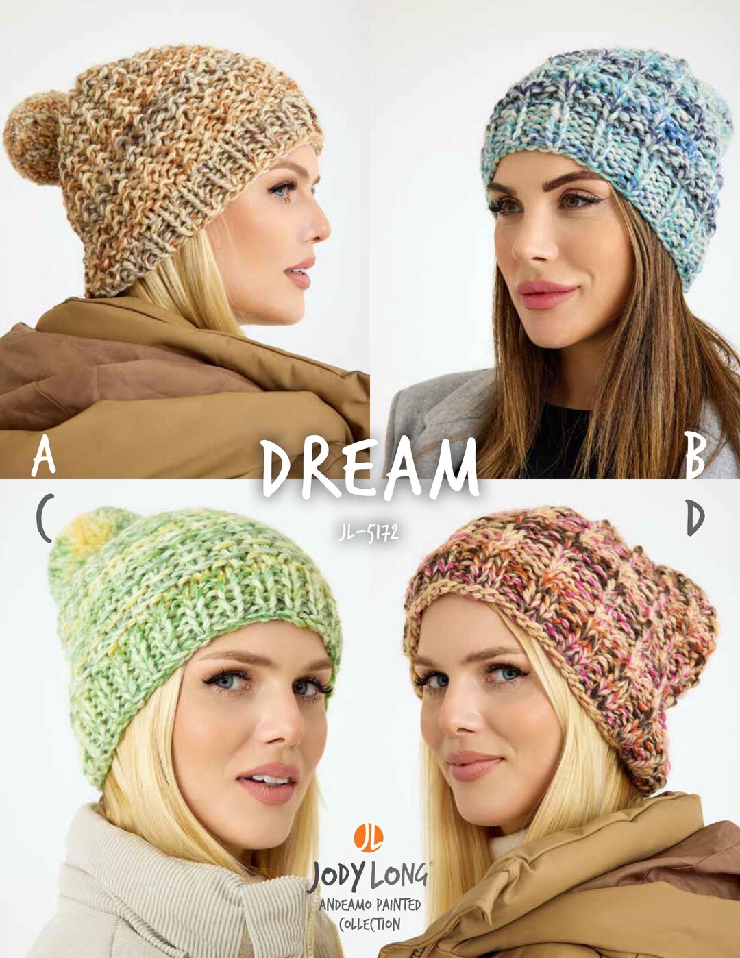 Jody Long "mandawa" COLOURSPUN Hat Collection PDF Instant Patterns ...