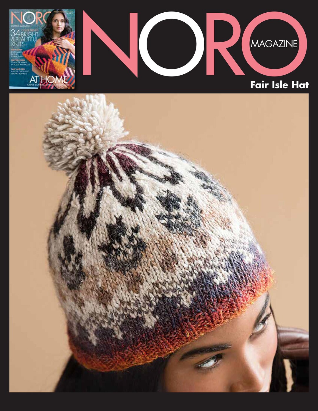 NORO Silk Garden Fair Isle Hat Instant Download PDF Pattern Featuring ...