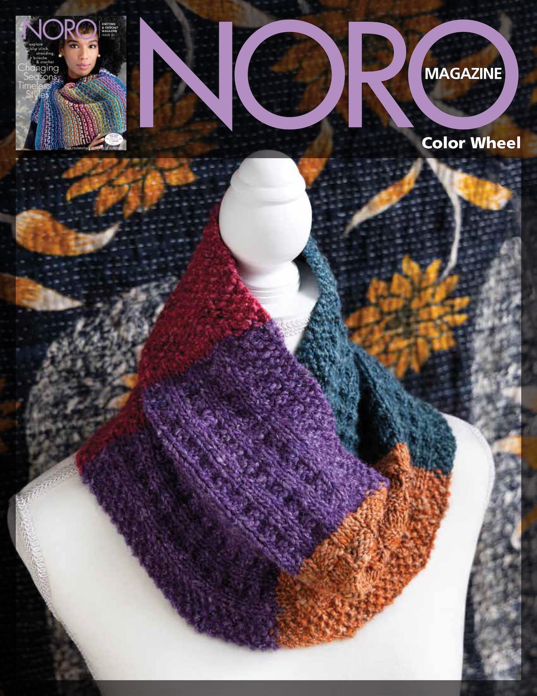 NORO Color Wheel Cowl Instant Download PDF Pattern Fashioned From NORO ...