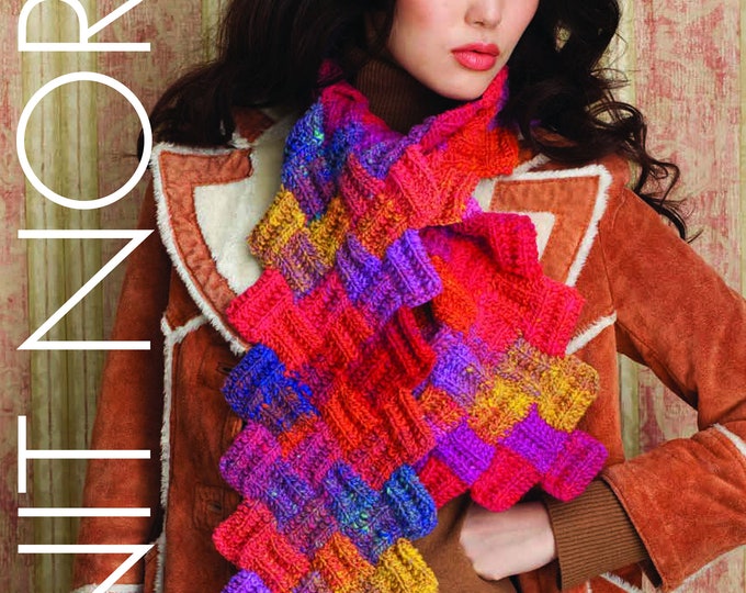 NORO Heart Scarf Knit Kit Includes 5 Magical Balls of NORO Kureyon Yarn ...