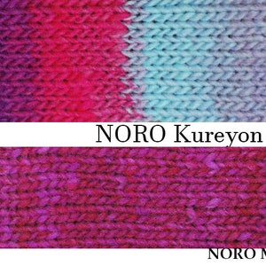 NORO Mikan Sweater Knit Kit Includes 55,6,6, X 50g Ball of NORO Kureyon ...