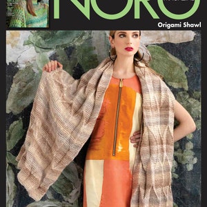 NORO Silk Garden Knit Kit "origami Shawl" Knit Kit Includes 9 Skeins of ...