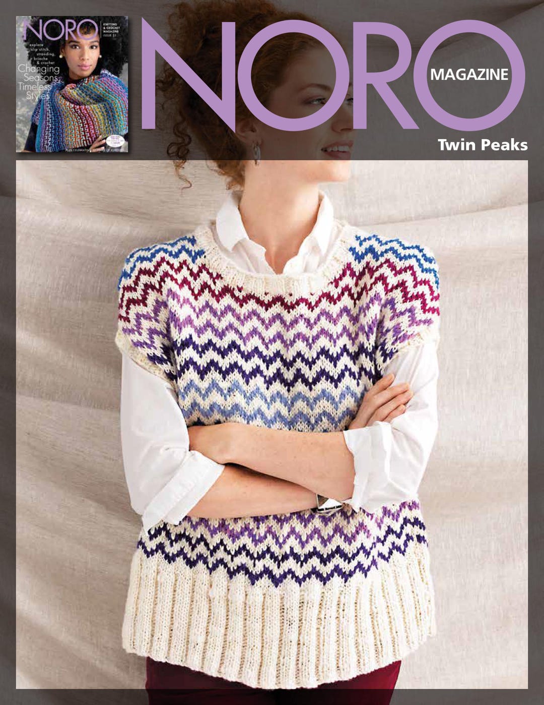 NORO Twin Peaks Sweater Instant Download PDF Pattern Fashioned From ...