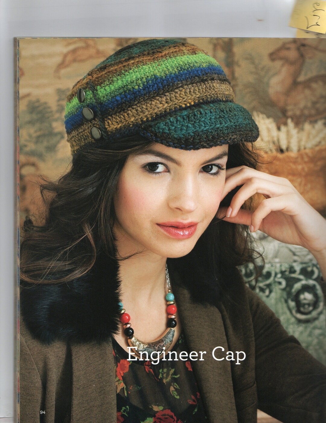 NORO Kureyon Engineer Cap Crochet Kit Includes 2 X 50g Skeins of NORO ...