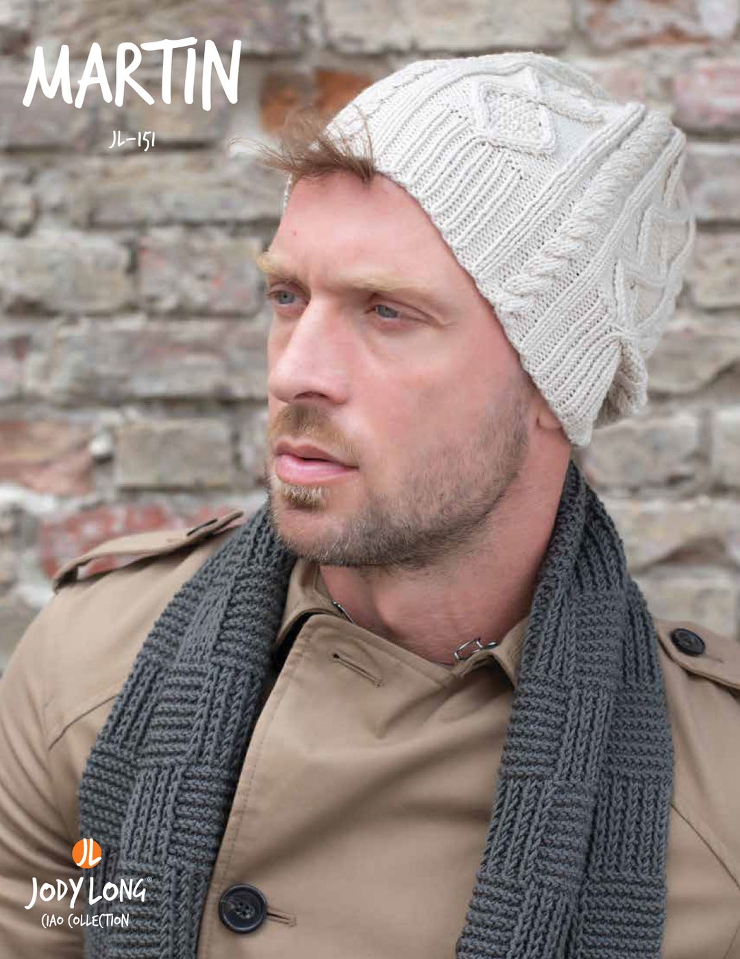 Jody Long "martin Slouchy Hat" PDF Instant Download Pattern With Great Cables & Textured Pattern ...