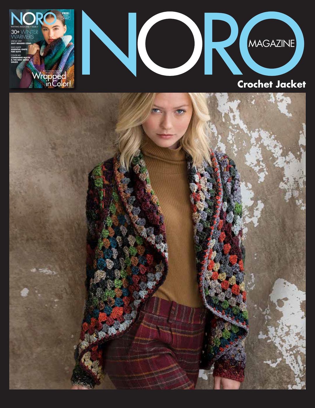 NORO Taiyo Crochet Waterfall Jacket PDF Instant Download Pattern ...