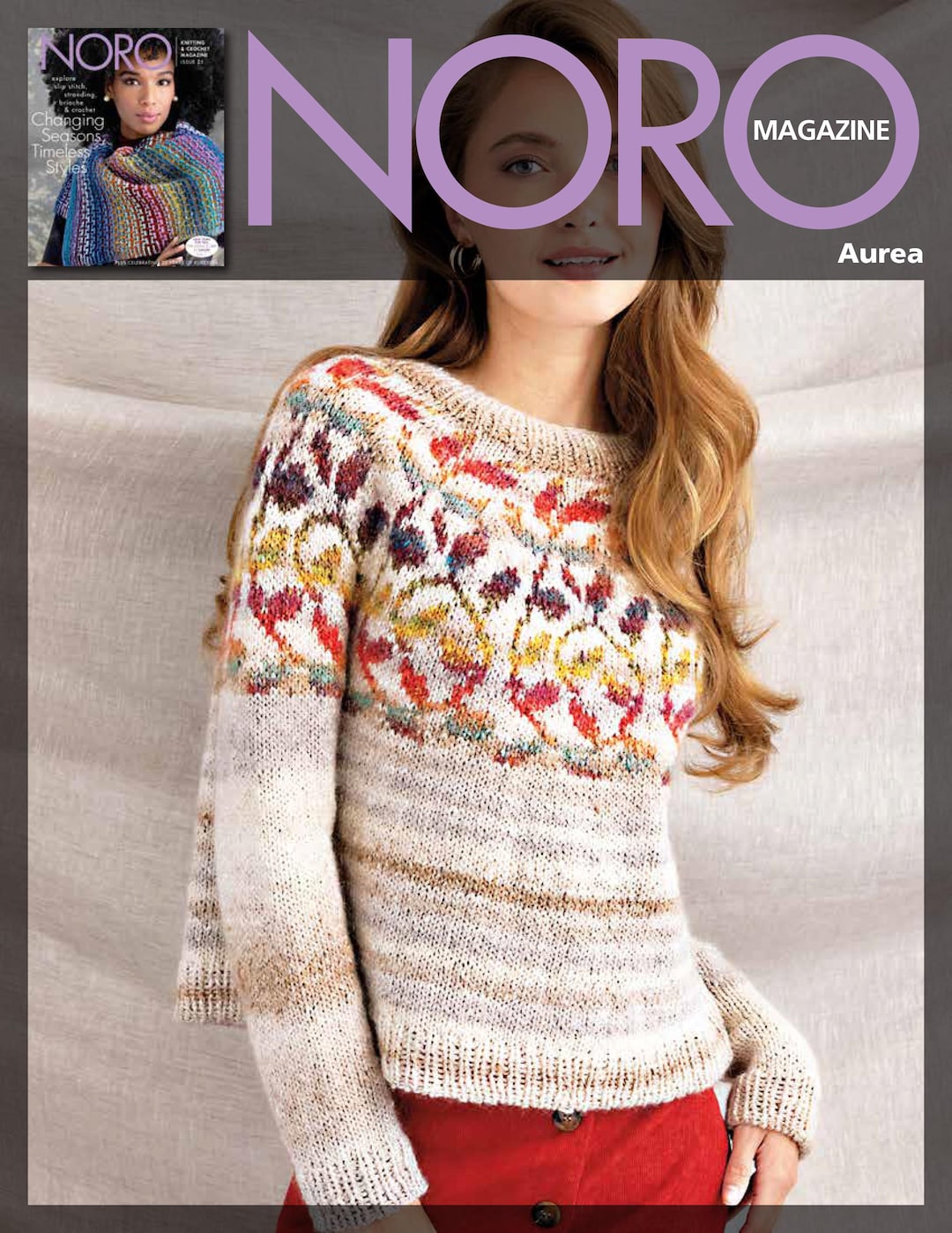 NORO Aurea Sweater Instant Download PDF Pattern Fashioned From NORO ...