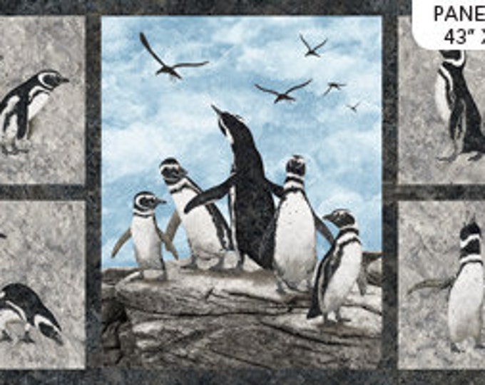 Northcott Magdalena - Stonehenge - Penguins Panel - Designed by Sue ...