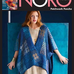 NORO Patchwork Poncho PDF Instant Download Pattern Featuring NORO Silk ...