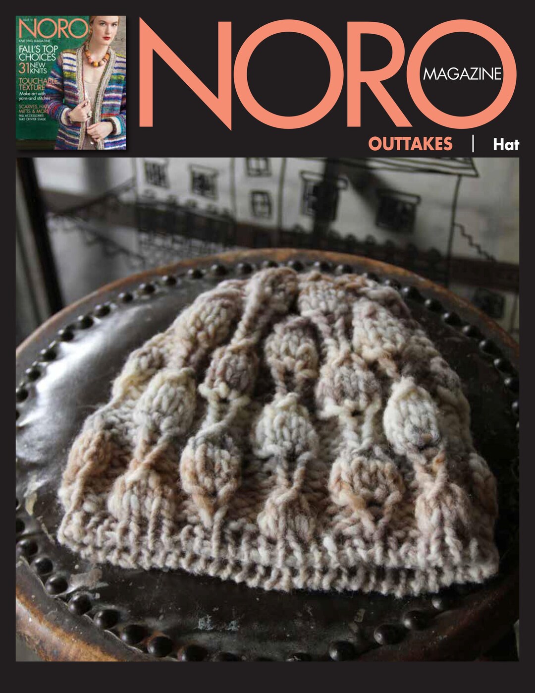 NORO Bachi Hat PDF Instant Pattern Download Featuring NORO Bachi Yarn ...