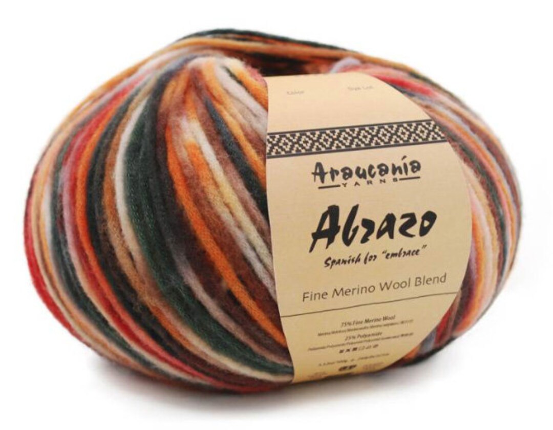 Araucania Yarns Made in Italy ABRAZO 75 Gms 246 Yds Worsted Weight Fine ...
