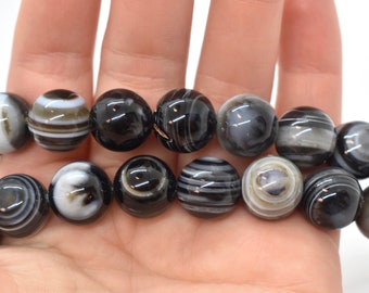 Round Agate Beads - Etsy