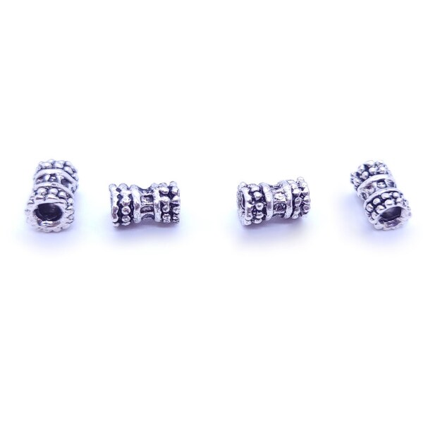 Silver Tube Beads - Etsy