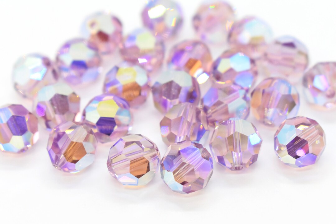 Light Amethyst Ab2x 5000 Swarovski Purple Crystal Round Beads for ...