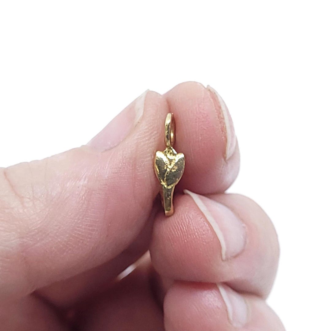 Gold Plated Hammered Tulip Donut Bail - JBB Findings, 1 Piece, 4mm X ...