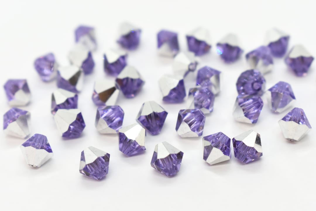 Violet Comet Argent Light - 5301/5328 Swarovski Crystal Bicone Bead ...