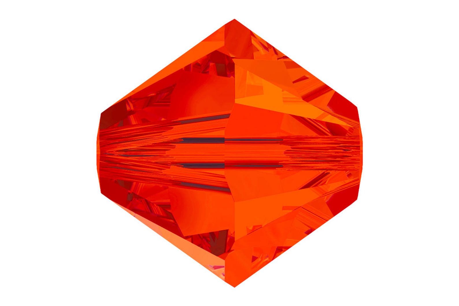 Hyacinth 5301 Bright Red Orange Swarovski Crystal Bicone | Etsy