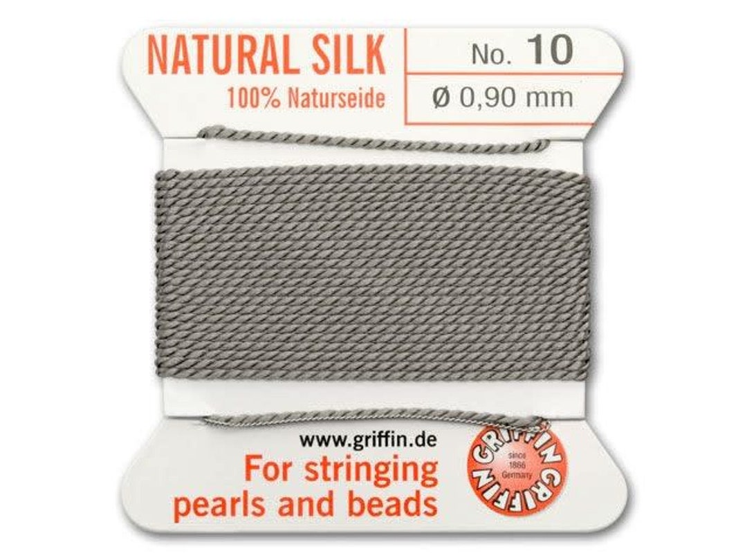 Grey Griffin 100% Natural Silk Thread, Size No. 2, 6, 8, 14, Thread for ...