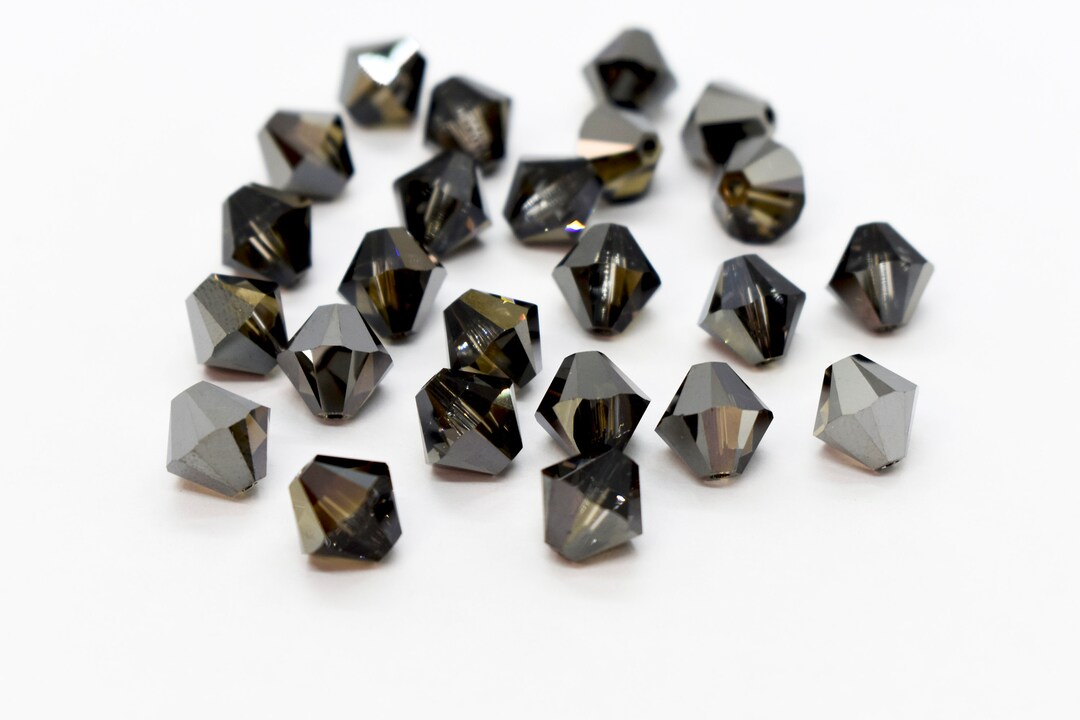 Crystal Silver Night Swarovski Crystal Bicone Beads 5301/5328 5mm ...