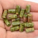 Unakite Natural A Grade Six Sided Tube Gemstone Beads - Etsy