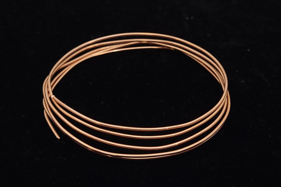 Copper Wire Round Half Hard 18 Gauge Wire 3 Feet for Wire Wrapping and ...