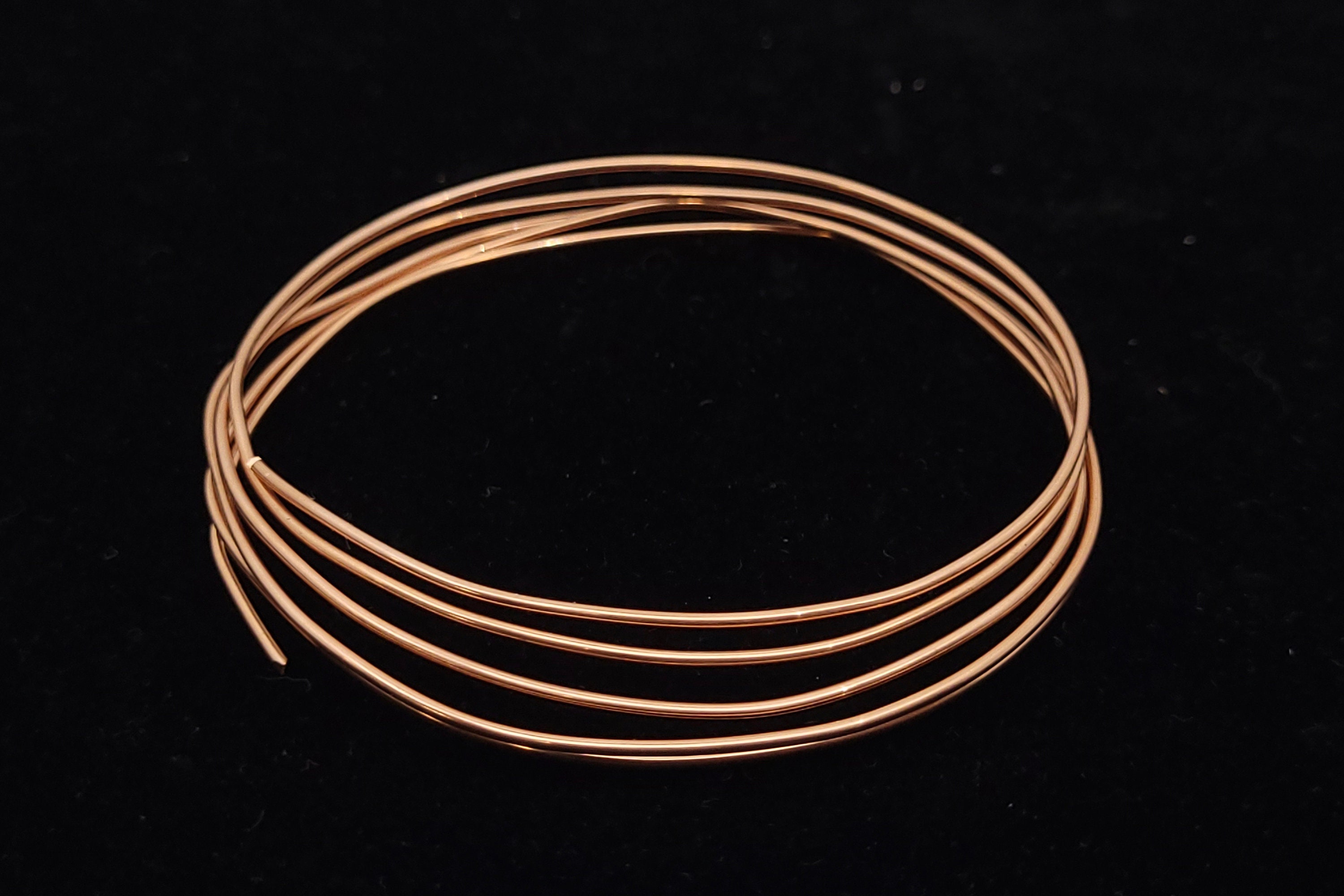 Copper Wire Round Half Hard 18 Gauge Wire 3 Feet for Wire Wrapping and ...