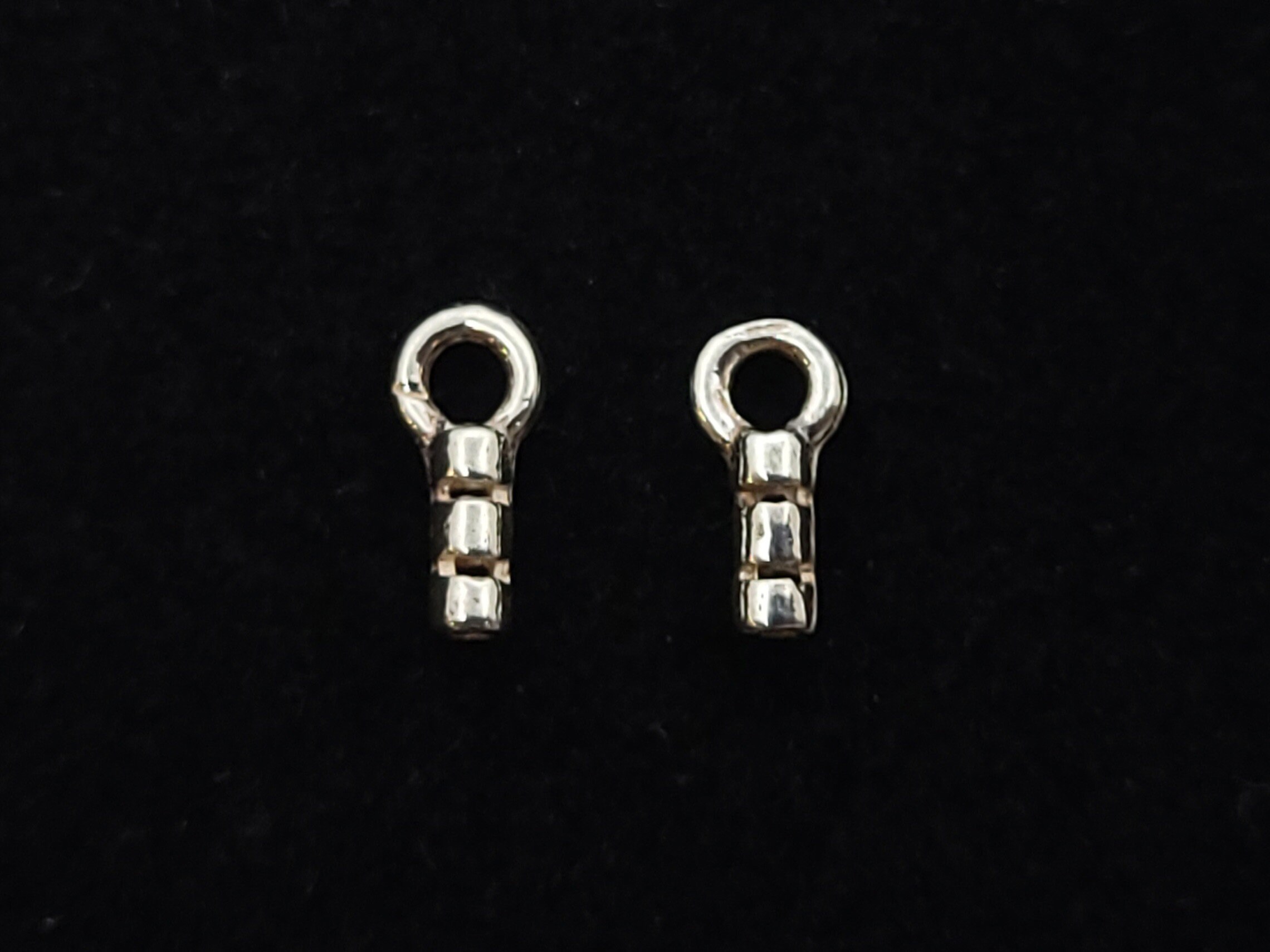 Sterling Silver Fancy End Caps With Loop,fits 0.5mm, 1mm or 2mm Cord ...