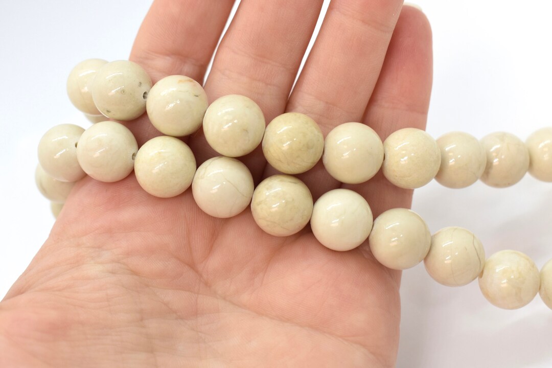 Riverstone (natural) Smooth Round Grade A Gemstone Beads 4mm, 6mm,8mm ...