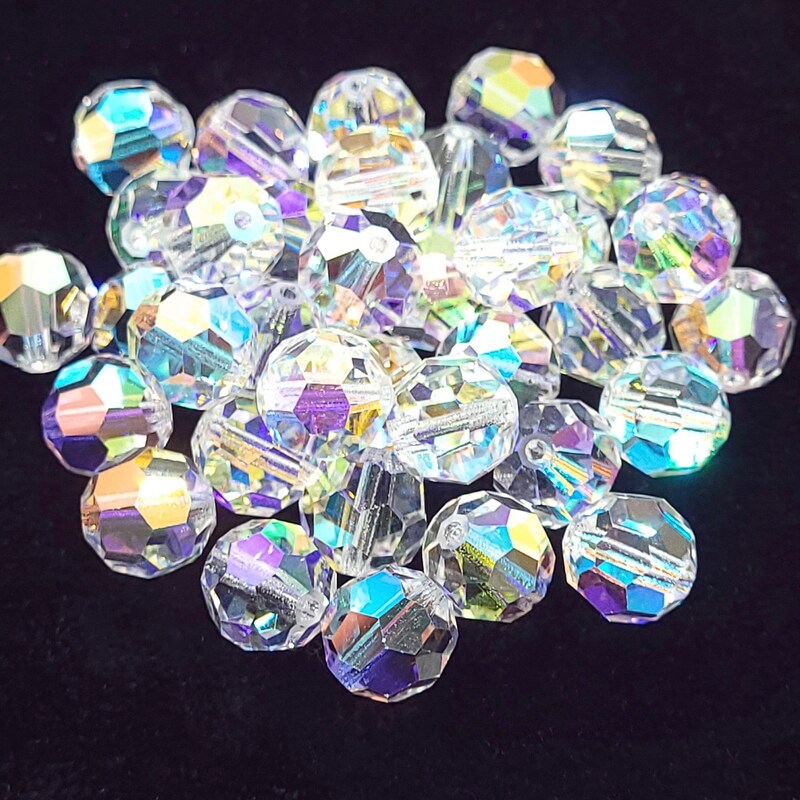 Round Crystal Beads - Etsy UK