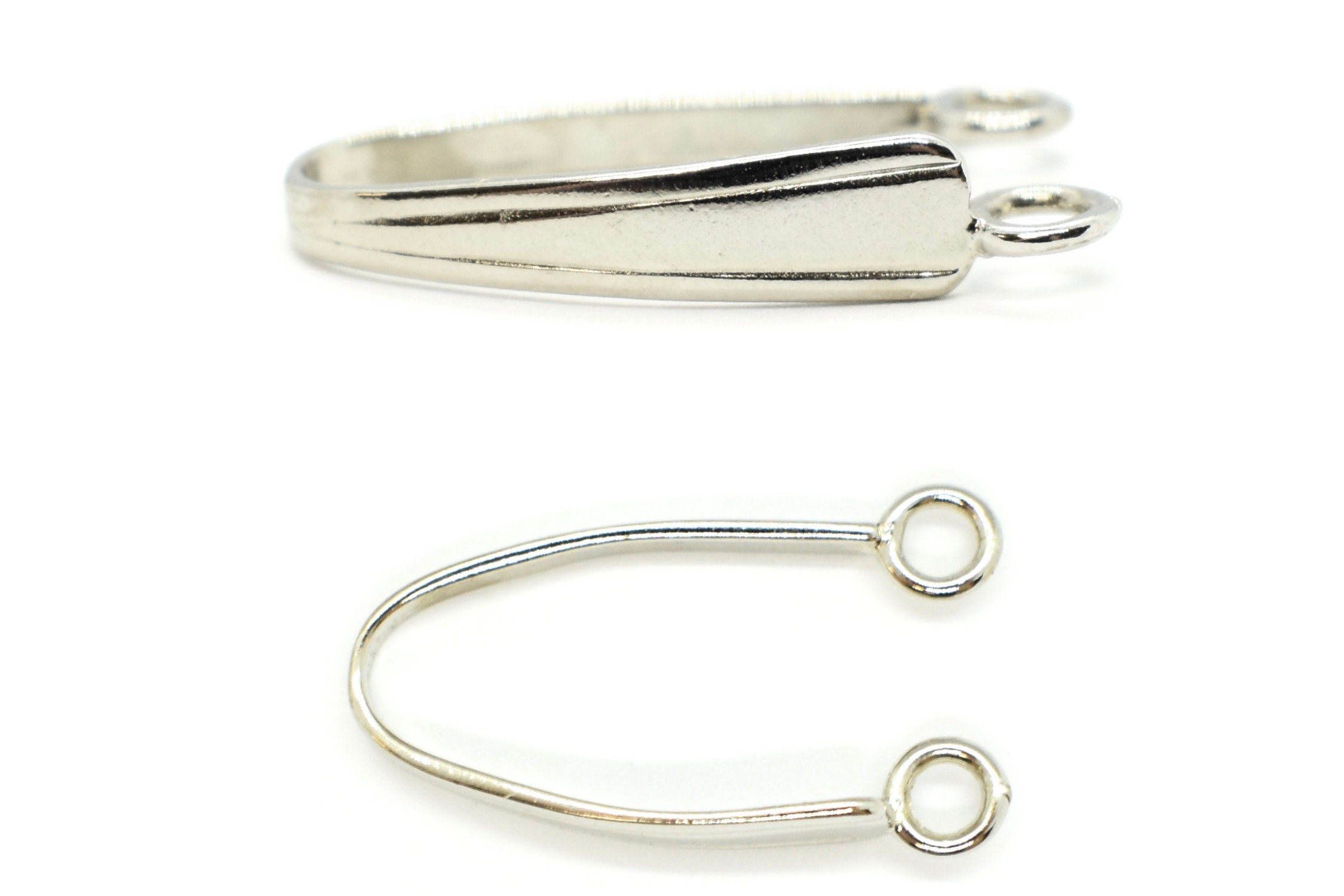 Gunmetal, Copper Plated, Sterling Silver, Simple Donut Pinch Bails for ...