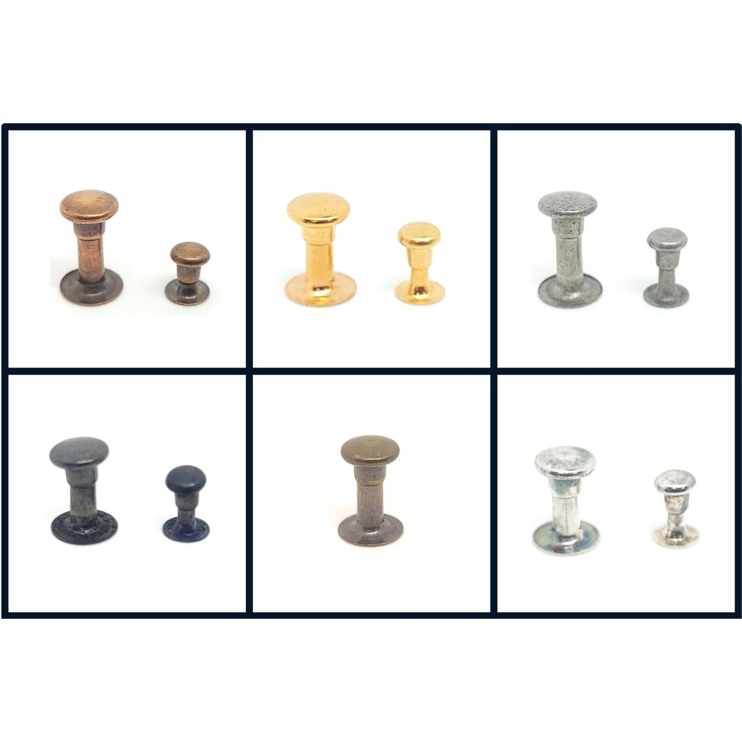 Tierracast Rivet Sets, 4mm or 6mm, Antique Copper, Antique Gold ...