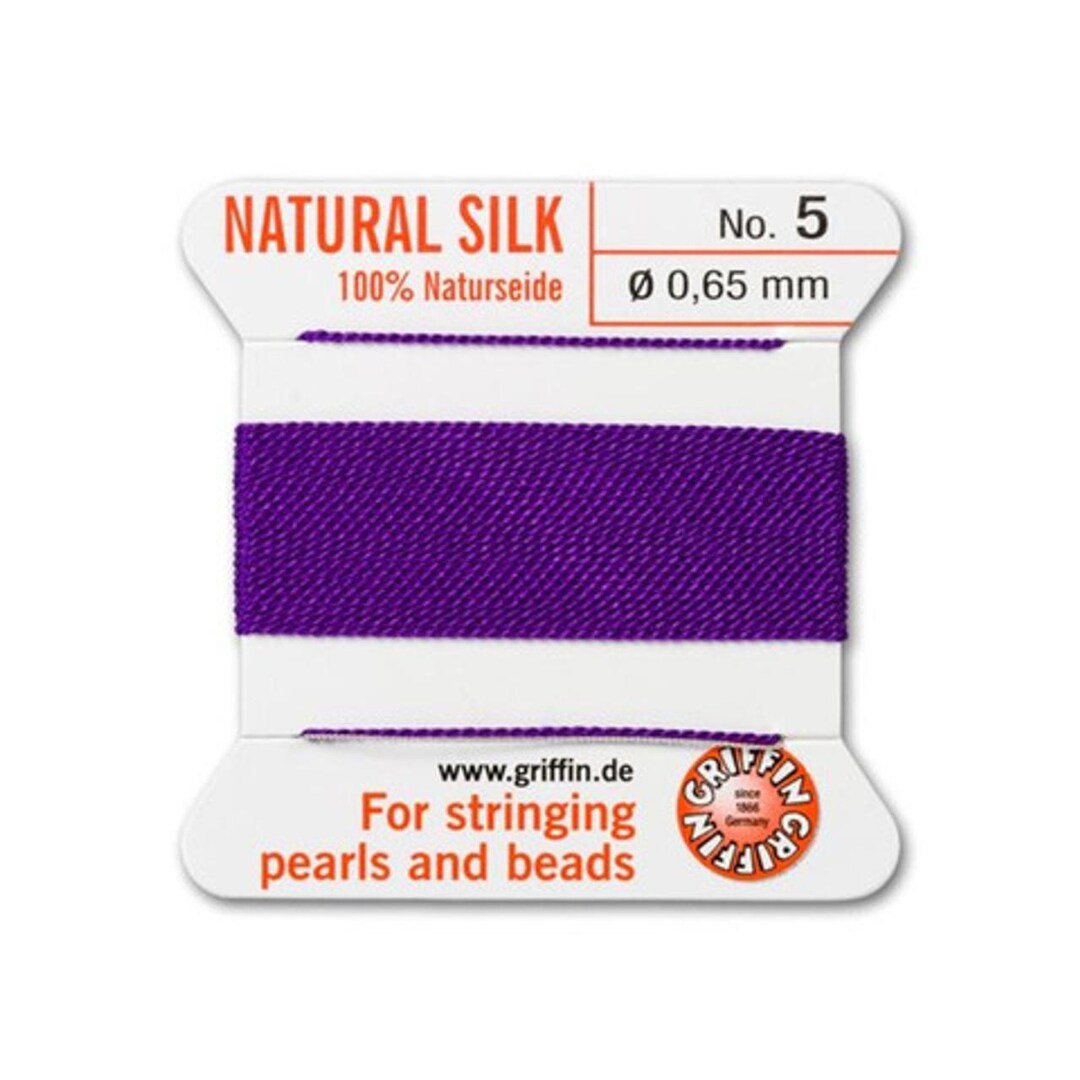Amethyst Griffin 100% Natural Silk Thread, Size No. 2,4 6, 8, Thread ...