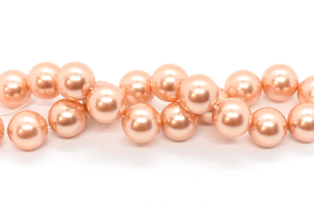 Crystal Rose Peach Swarovski Crystal Pearl Round Beads 5810, 10mm, to ...