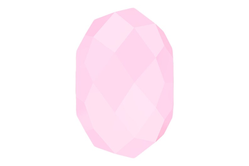 Rose Alabaster Pink Swarovski Crystal Faceted | Etsy